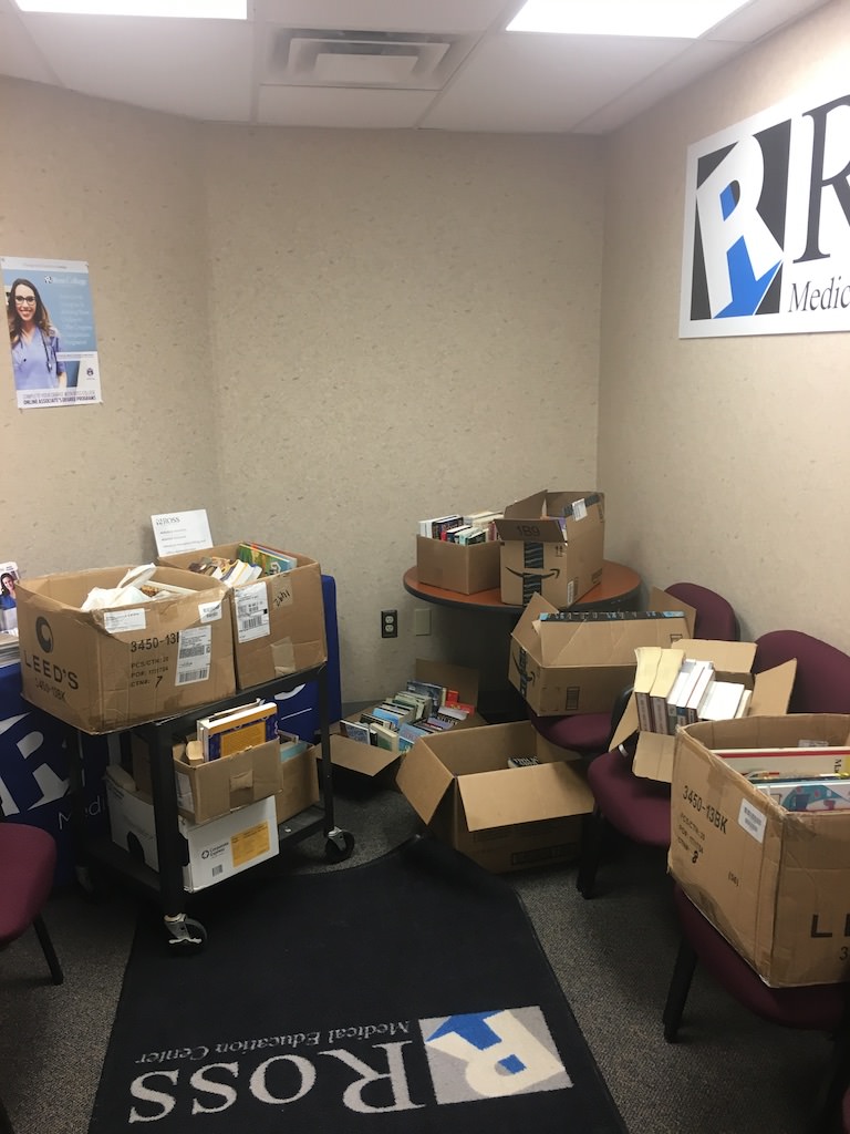 Ross Medical in New Baltimore Donates Books to Bookstock | Ross Campus ...